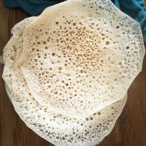 Appam - Recipe for fermented rice crepes / hoppers - Caramel Tinted Life