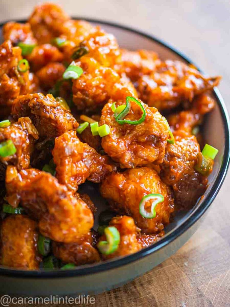 Gobi Manchurian | Indo Chinese Cauliflower Manchurian - Caramel Tinted Life
